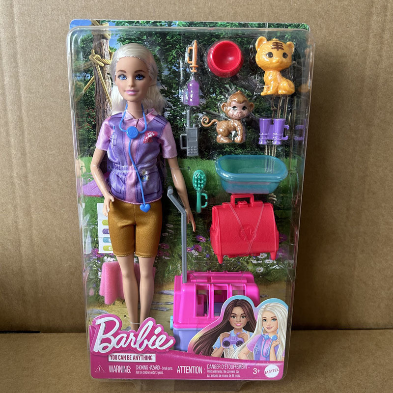 Boneca Barbie Autêntica, Protetor de Coração de Animal Selvagem ...