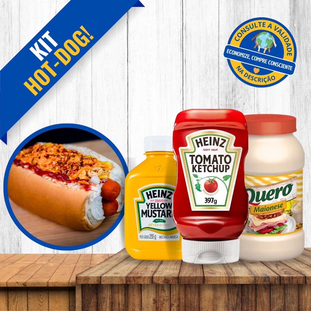 Mostarda Tradicional Heinz 255g (1 Un) / Ketchup Tradicional Heinz 397g (1 Un) / Maionese ...