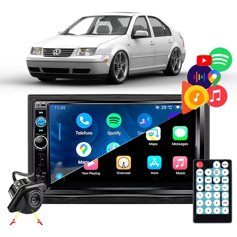 Central Multimidia Android 10 Gps Wi-fi + Camera + Moldura | Shopee Brasil