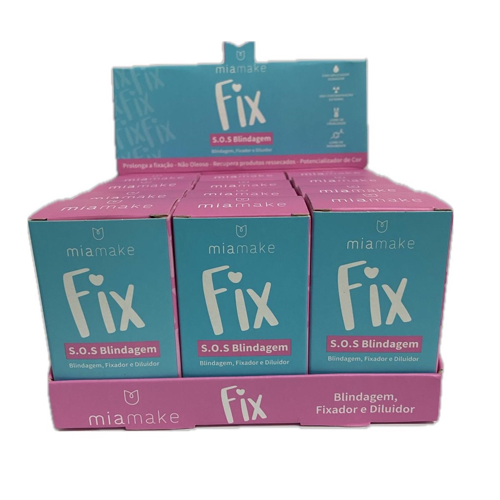 Mia Make Fix S.O.S Blindagem 10ml Display 12 Unidades | Shopee Brasil