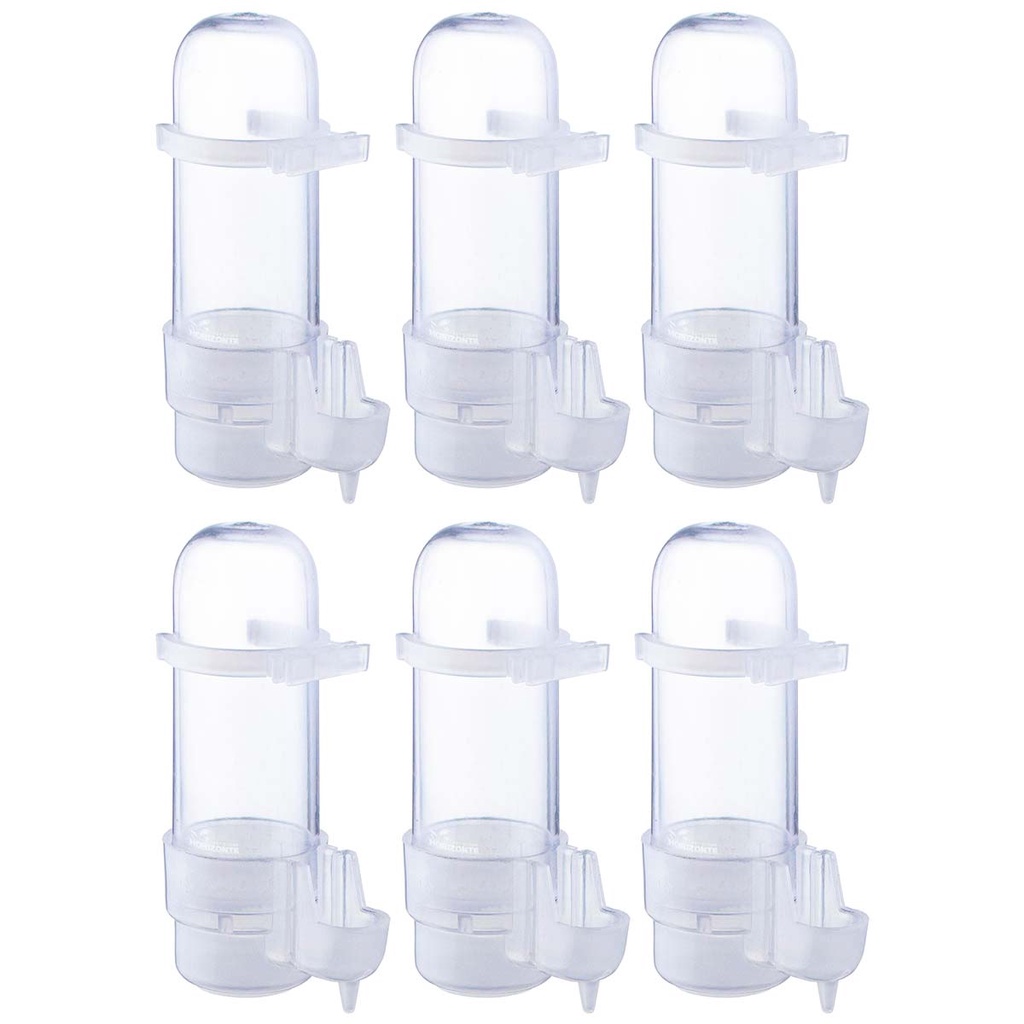 Kit 6 Bebedouro Kotori K-44 Baby Cristal 55ml Gaiola Malha Fina ...