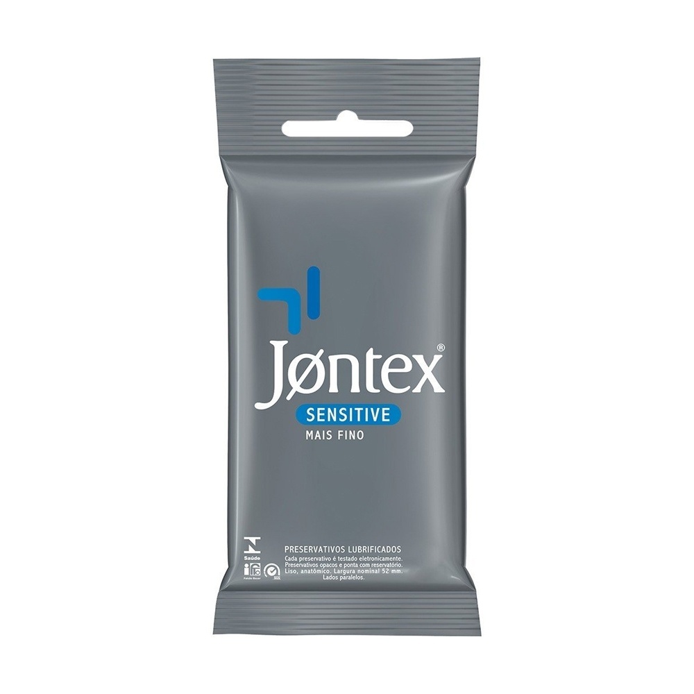 Preservativo Jontex Sensitive Mais Fino 6 Unid | Shopee Brasil