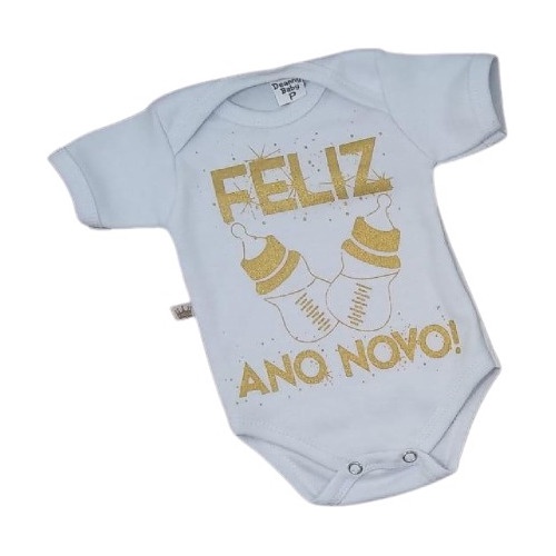 Body Personalizado Bori Roupa Bebê Ano Novo Festa Fim De Ano | Shopee ...