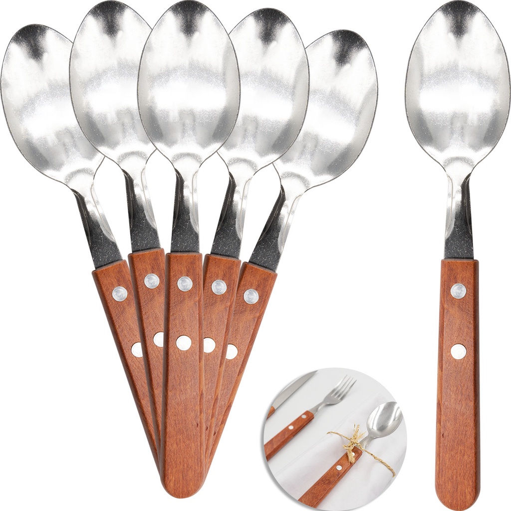 Kit 6 Colher Chá Sopa Café Sobremesa Inox Cozinha Talher - Desconto no ...