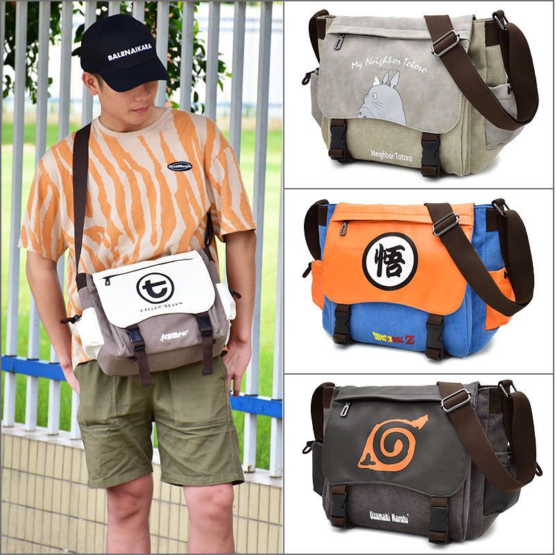 One Piece Crossbody Bag Totoro Naruto Shoulder Bag Attack On Titan ...