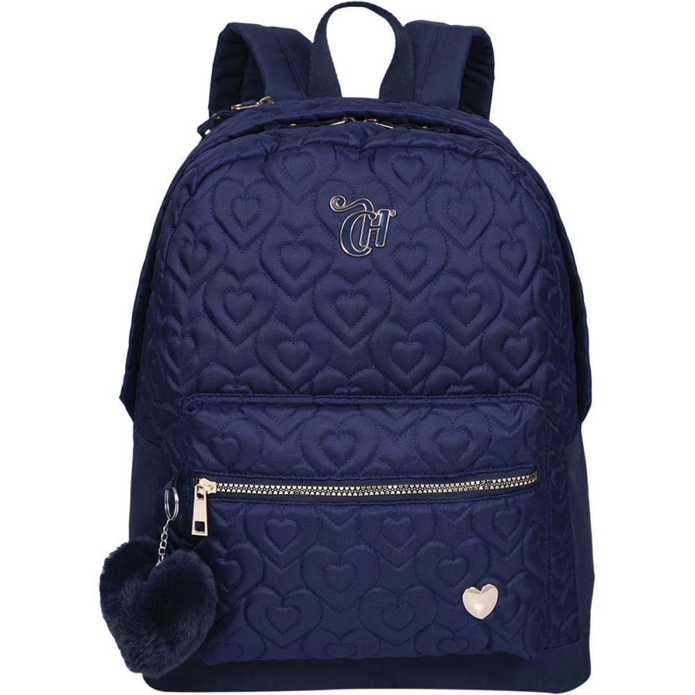 MOCHILA CAPRICHO CRUSH G MARINHO 42CM | Shopee Brasil