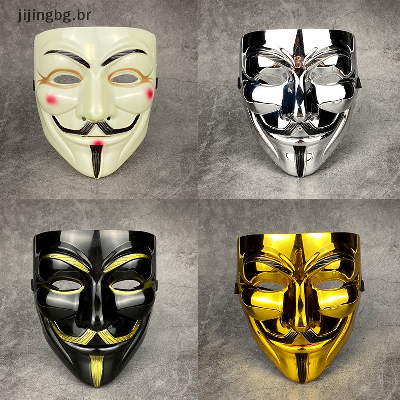 Jijingbg Vendetta Hacker Mask Máscara De Natal Anônima Festa Para ...