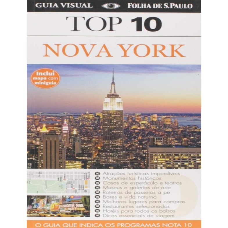 Guia Top 10 Nova York autor Eleanor Berman | Shopee Brasil