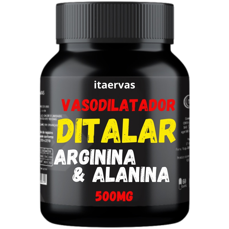 Vasodilatador DILATAR Arginina e Alanina 500mg 60 Cáps Itaervas ...