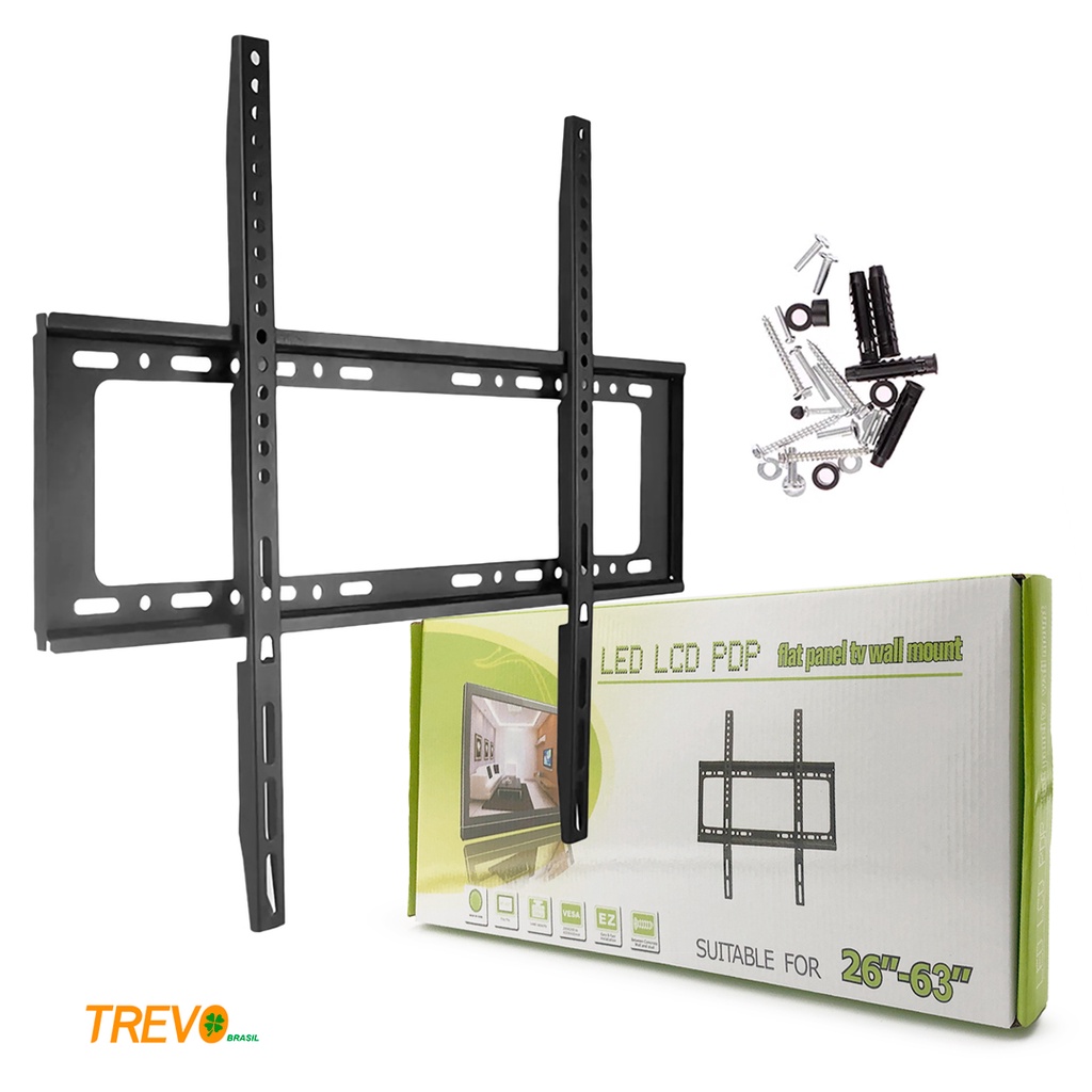 Suporte Fixo de Parede para TV de 26 a 63 polegadas | Shopee Brasil