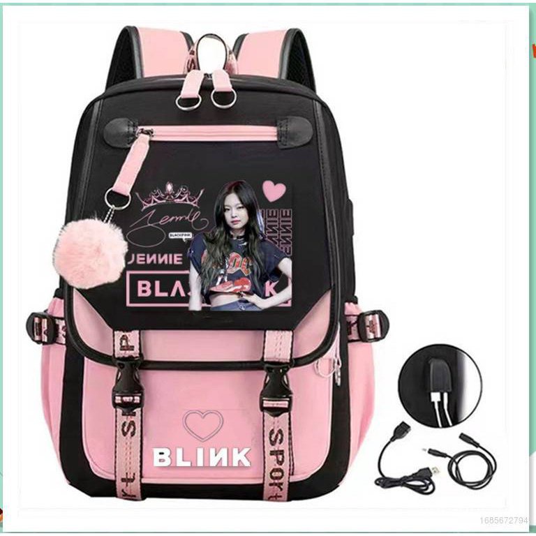 Moda Lisa BLACKPINK SQ3 mochila tamanho grande para Mulheres Homens ...