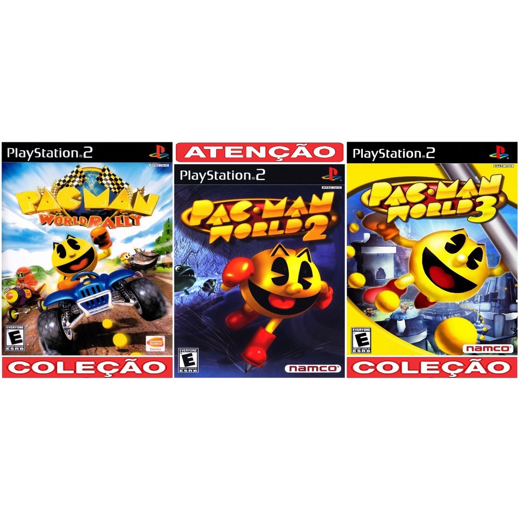 Pac Man World Coleção (3 Jogos) Ps2 Desbloqueado Patch | Shopee Brasil