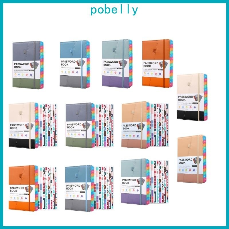 Pob Modern Password Journal PU Caderno De Couro Com Alfabeto E ...