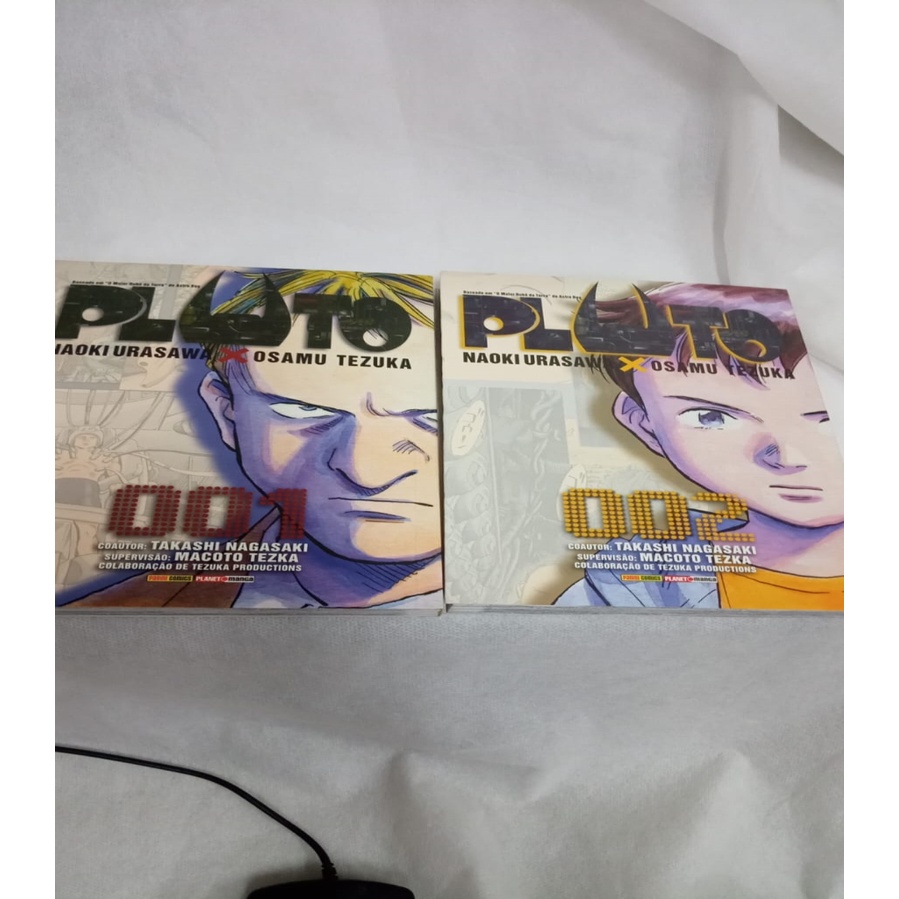 pluto vol 1 e 2 autor naoki urasawa e osamu tezuka - Faz a Boa!