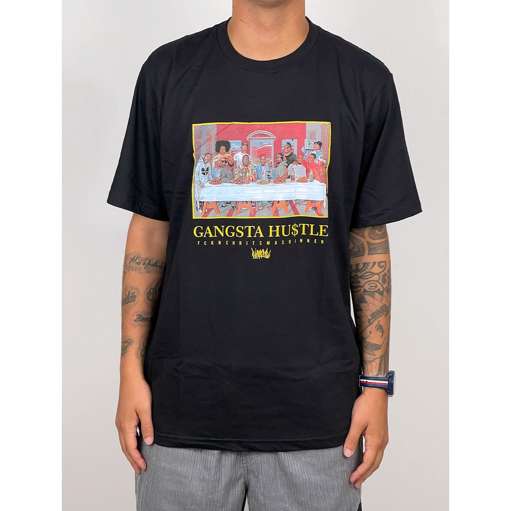 Camiseta Chronic Santa Ceia - Preta | Shopee Brasil