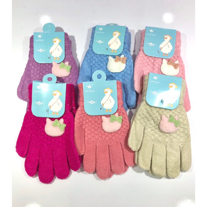 12 pares Luva infantil criança com dedos menina/luva atacado | Shopee ...