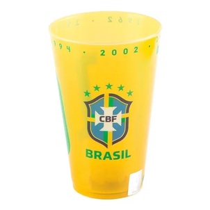 Copo do Brasil com Led Oficial Copa 2022 - Plástico 750ml | Shopee Brasil