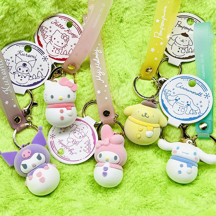 Sanrio Snow Warmer Series Chaveiro Kuromi Hello Kitty Mochila escolar ...