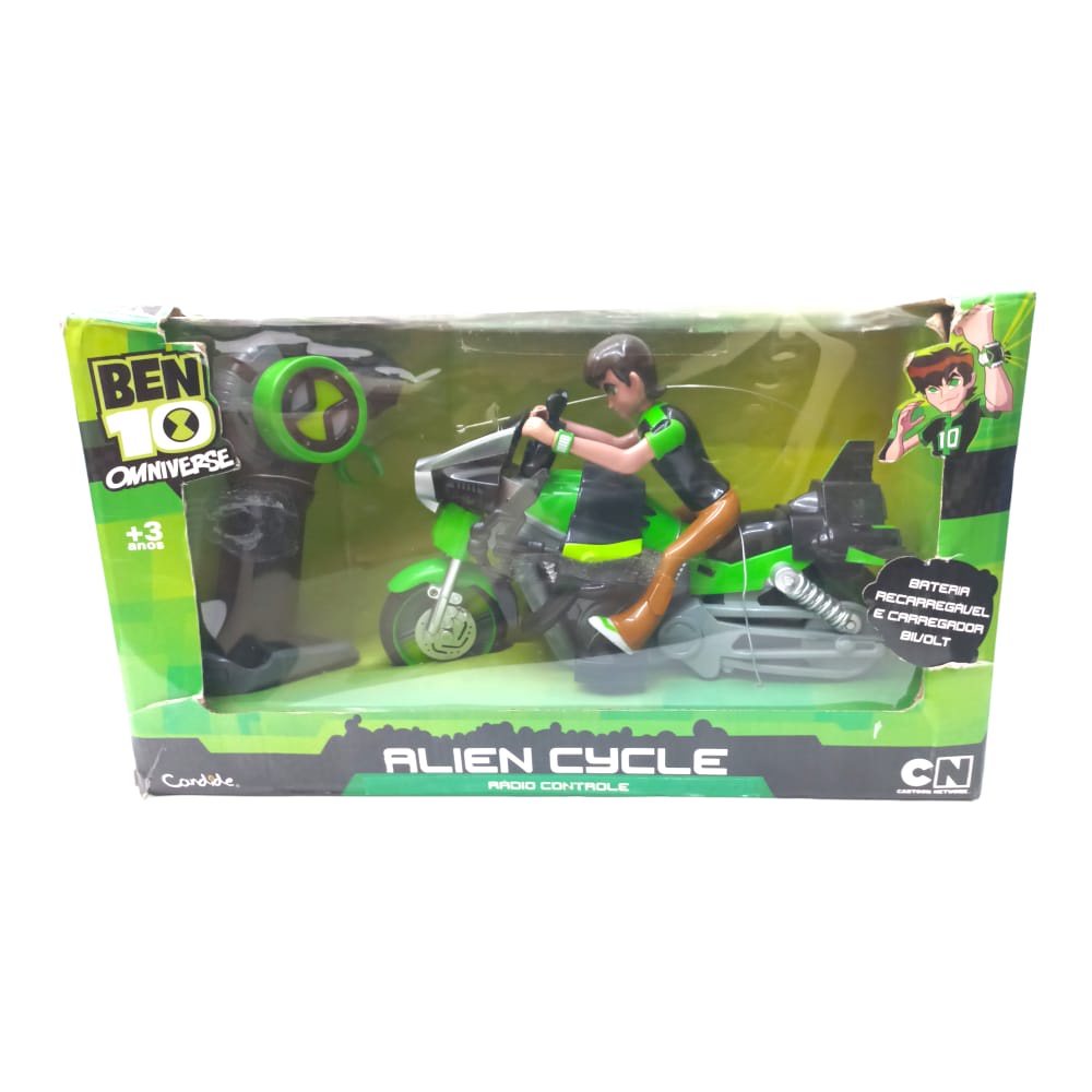 Brinquedo Ben 10 Moto Allien Cycle Candide Controle Remoto | Shopee Brasil