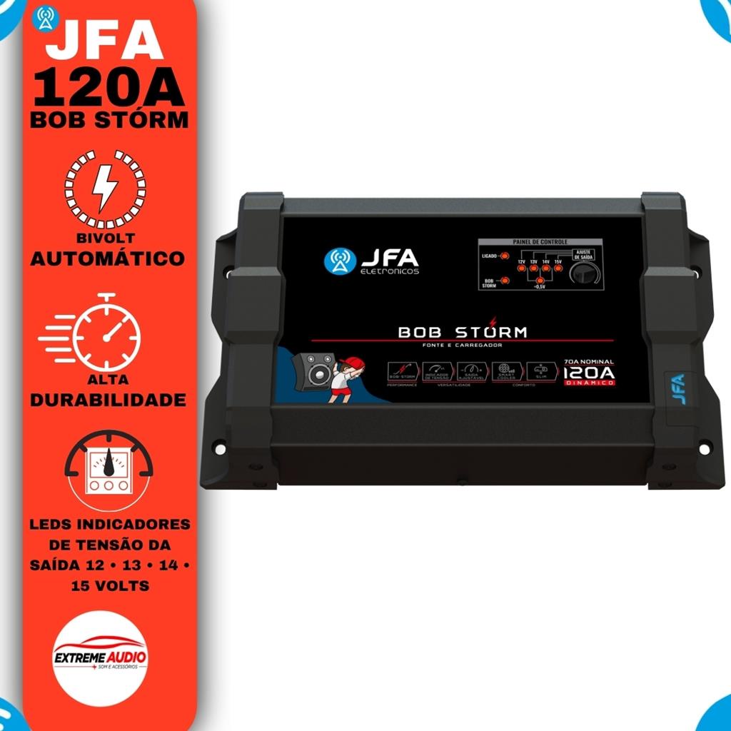 Fonte Automotiva Jfa Fonte jfa 200 Amperes 120 Amperes 90 Amperes Bob Storm Som de Carro Caixa ...