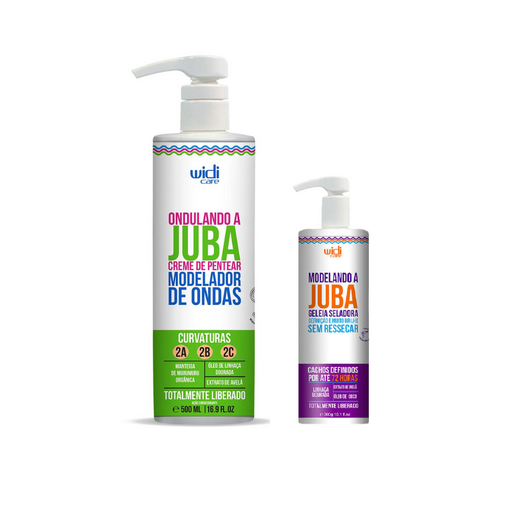 Kit Juba Ondulando 500ml + Geleia Modelando a Juba - Widi Care | Shopee ...