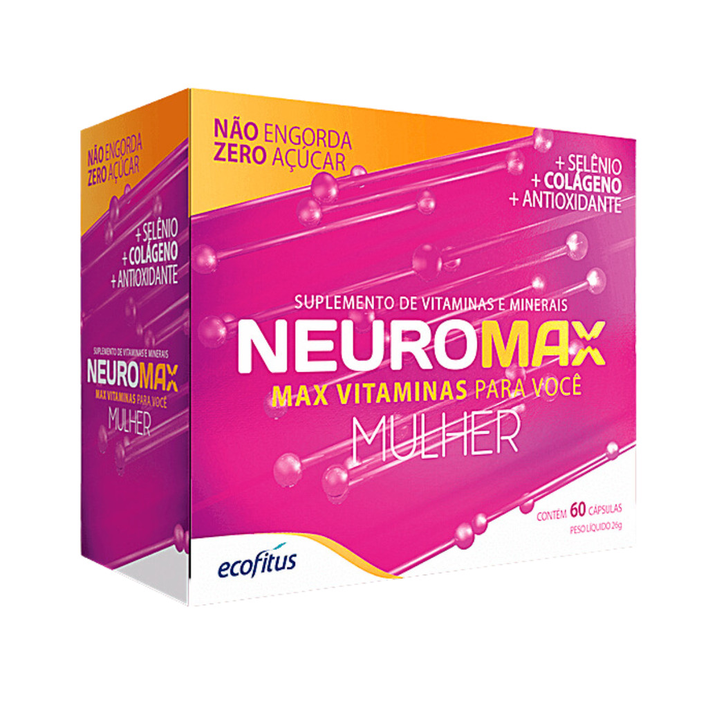 Neuromax Mulher Com 60 Cápsulas - Ecofitus | Shopee Brasil