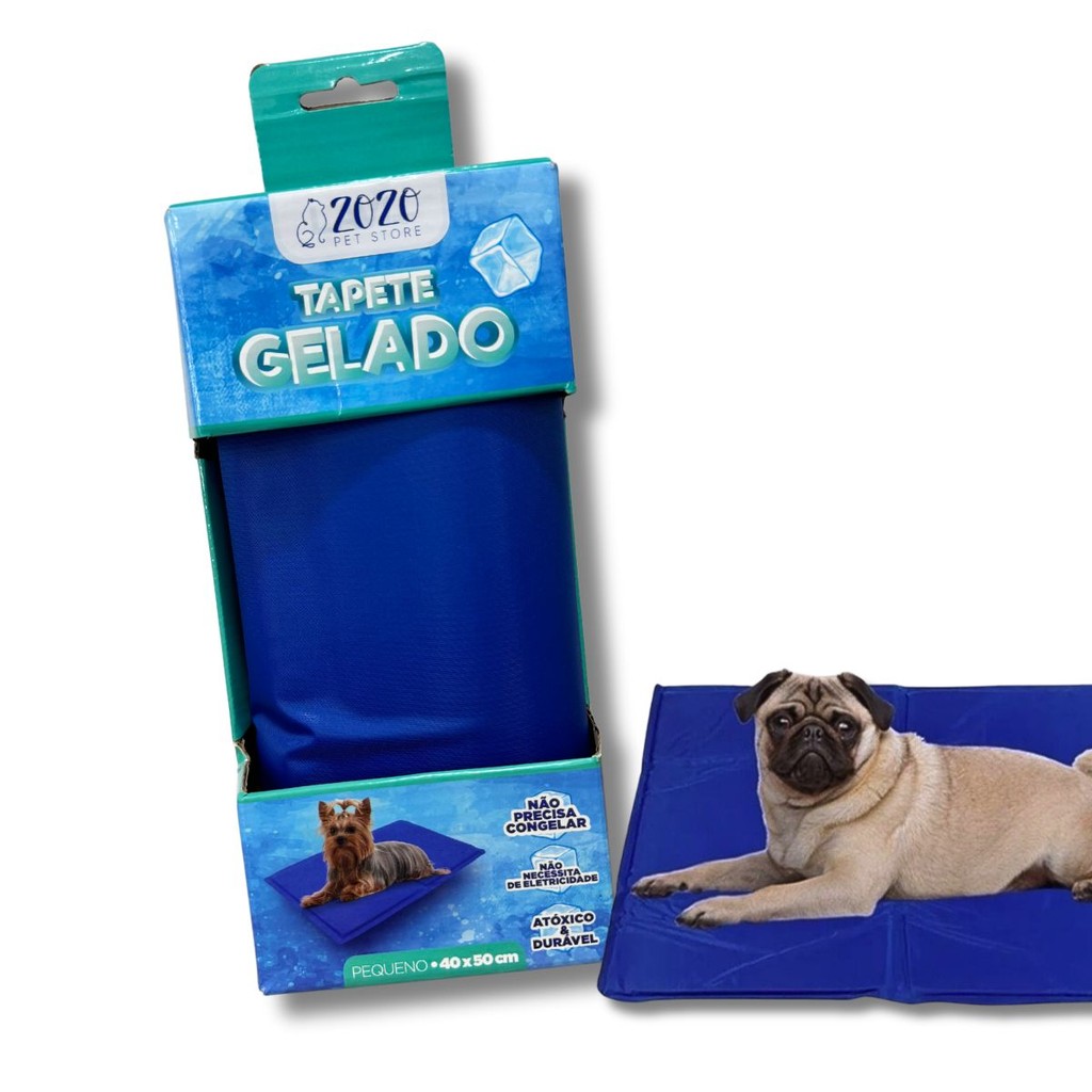 Tapete Gelado Refrescante Para Pets Tamanho P Azul Zozo Pet Store ...