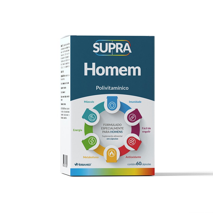 Supra Vita Homem 60 Caps Polivitamínico Zero Açucar | Shopee Brasil