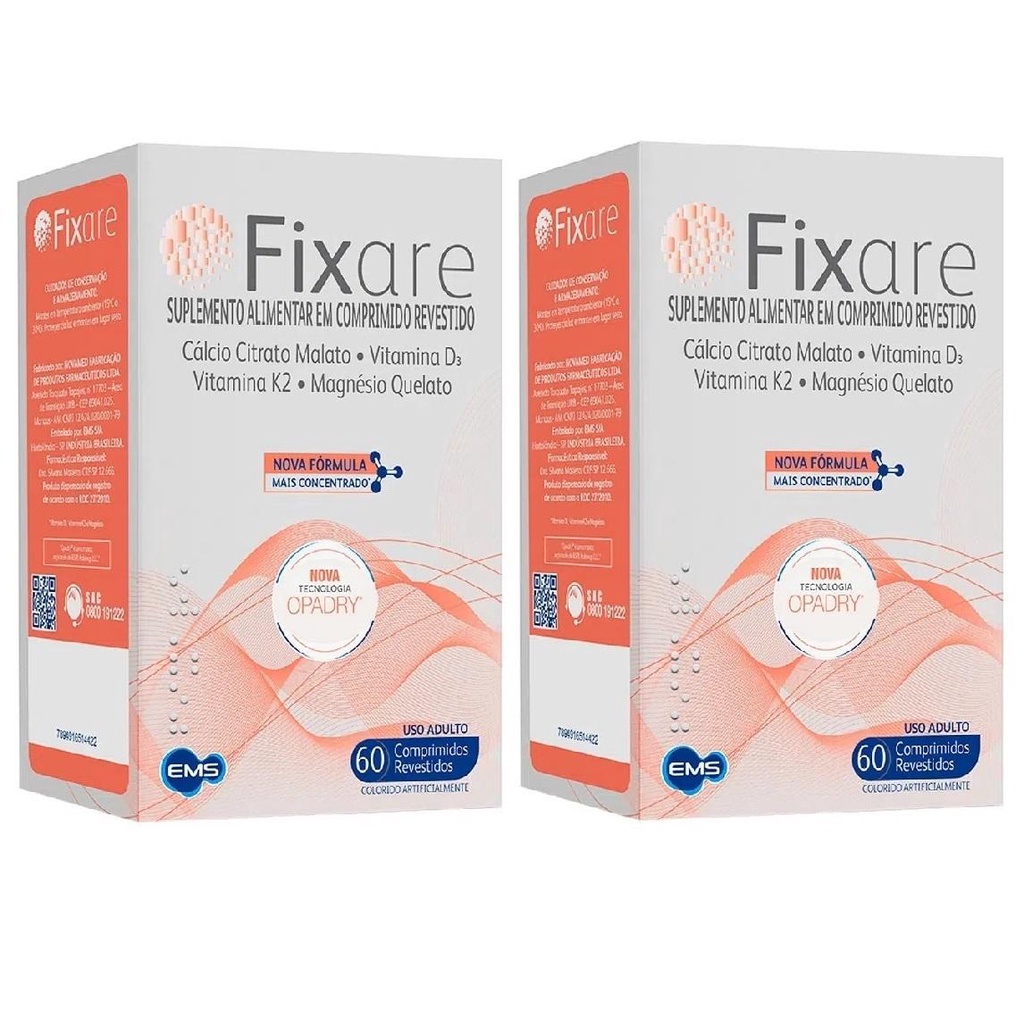 Kit Fixare Com 2 Unidades De 60 Comprimidos Revestidos Cada | Shopee Brasil