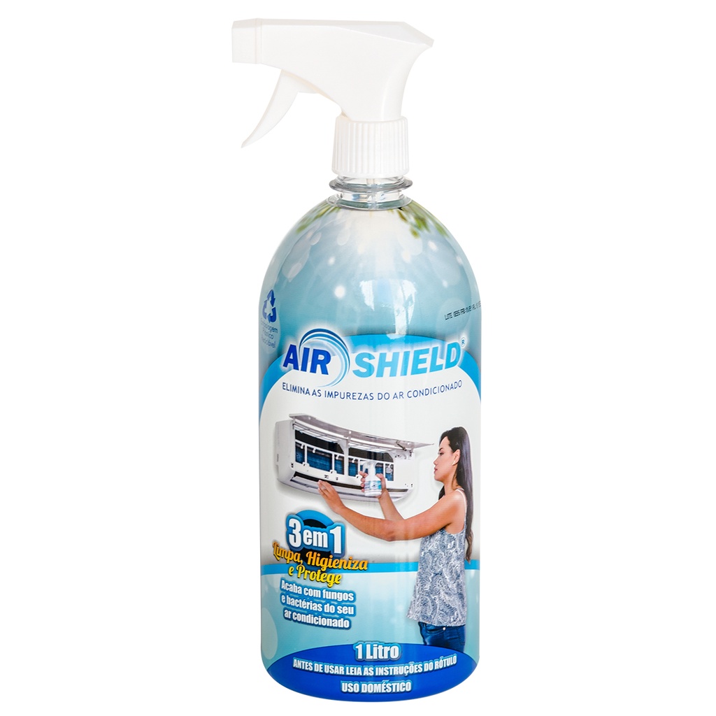 Bactericida Biodegradavel Para Limpeza De Ar Condicionado Air Shield 1 ...