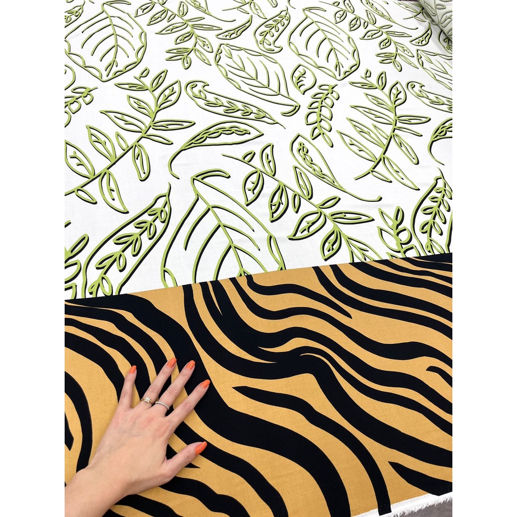 Tecido Viscose Estampado 100% Viscose 1mt x 142cm | Shopee Brasil