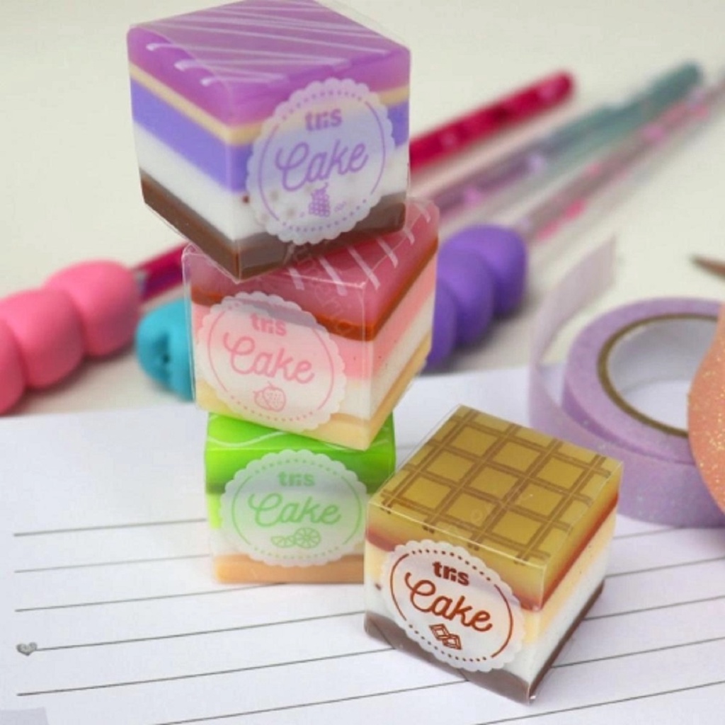 Borracha TRIS Cake Holic | Papelaria Criativa | Material Escolar ...
