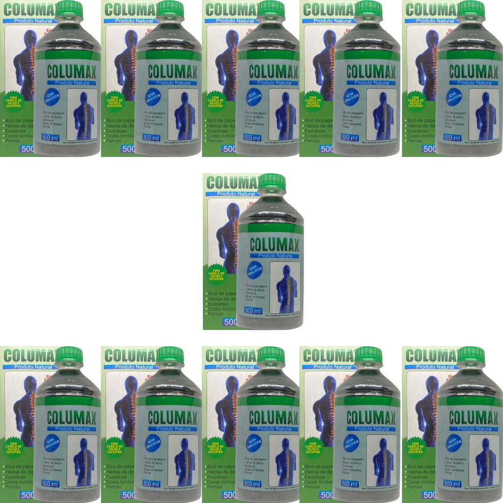 Suplemento Alimentar Columax Natural Frasco 500ml Kit 11 Unidades ...