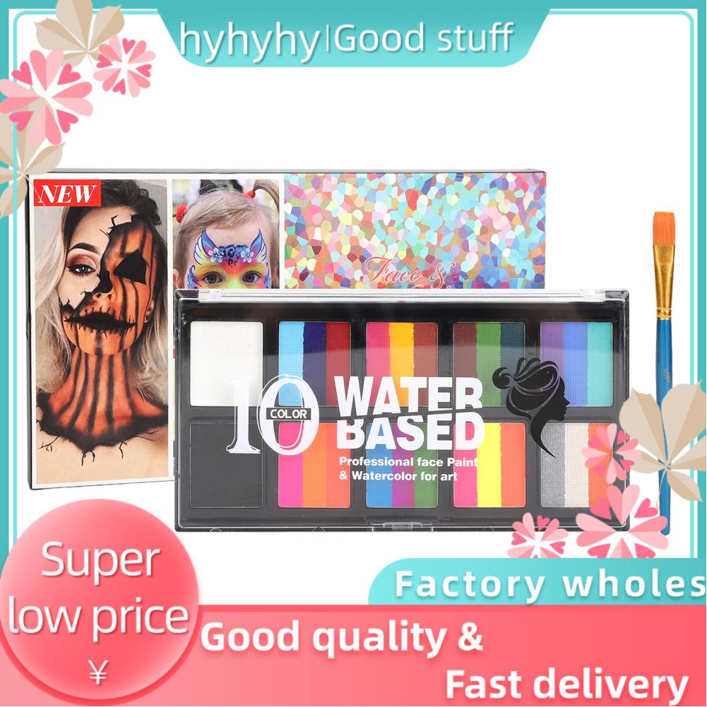 Hyhyhy Face Painting Set 40g 10 Grid Water Solubility Texture Body ...