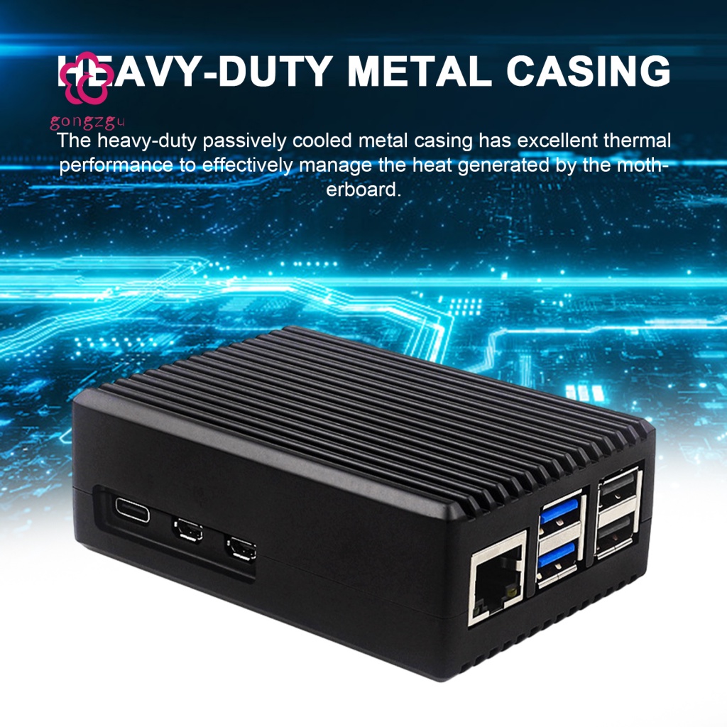 Mainboard Heatsink Case Heavy-duty Metal Casing Raspberry Pi 5 Aluminum ...