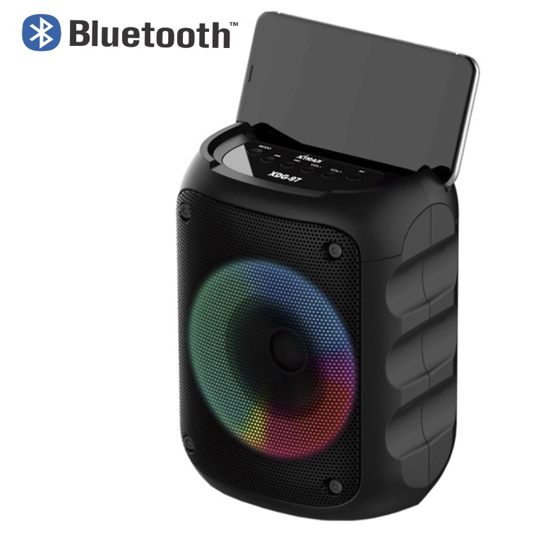 Caixa de som Bluetooth LED RGB Portátil TWS Estéreo Sem Fio XDG-97 | Shopee Brasil