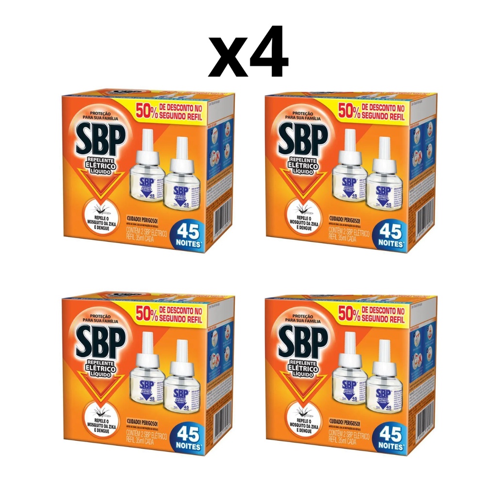 KIT COM 4 SBP REFIL com 2 Unidades TRADICIONAL de 35ml Cada (4 SBP ...