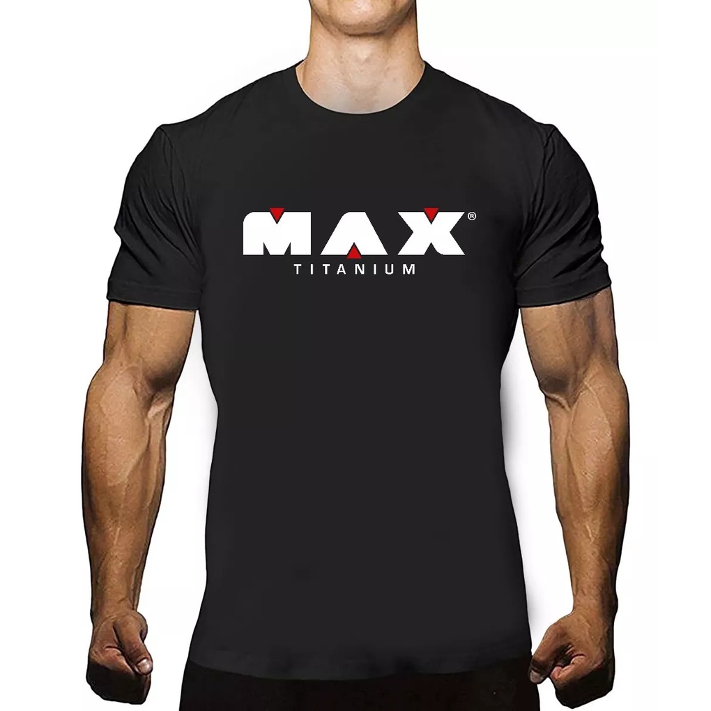 Camiseta Long line Dry fit Max titanium Suplementos. - Escorrega o Preço