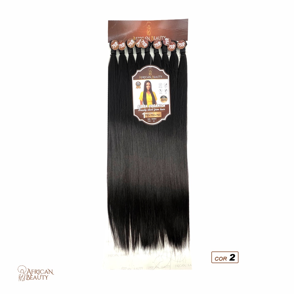 Cabelo Orgânico Liso Telado African Beauty Modelo Nagila 75 Cm 360Gr ...