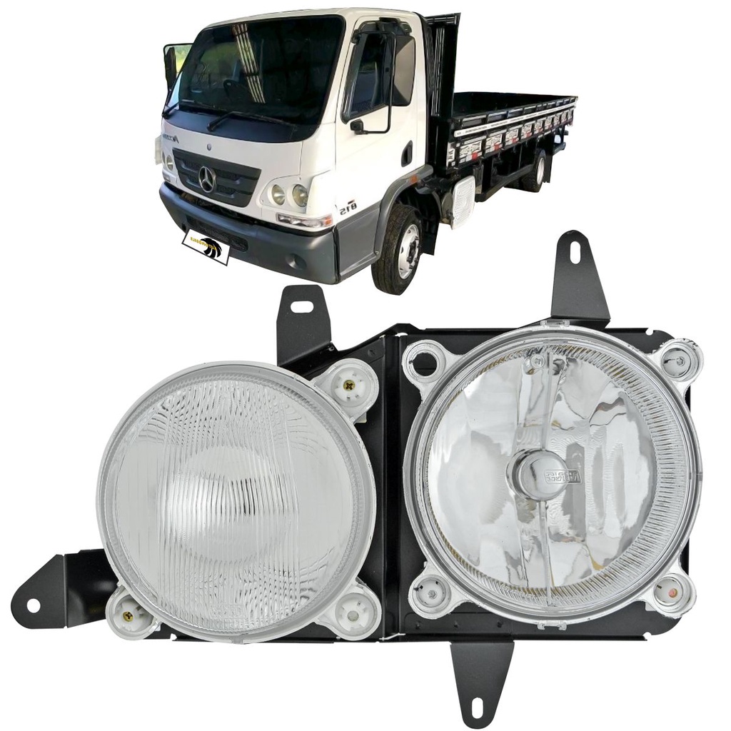 Farol Mercedes Benz Accelo 715C 915C Anos 2003 04 05 06 07 | Shopee Brasil