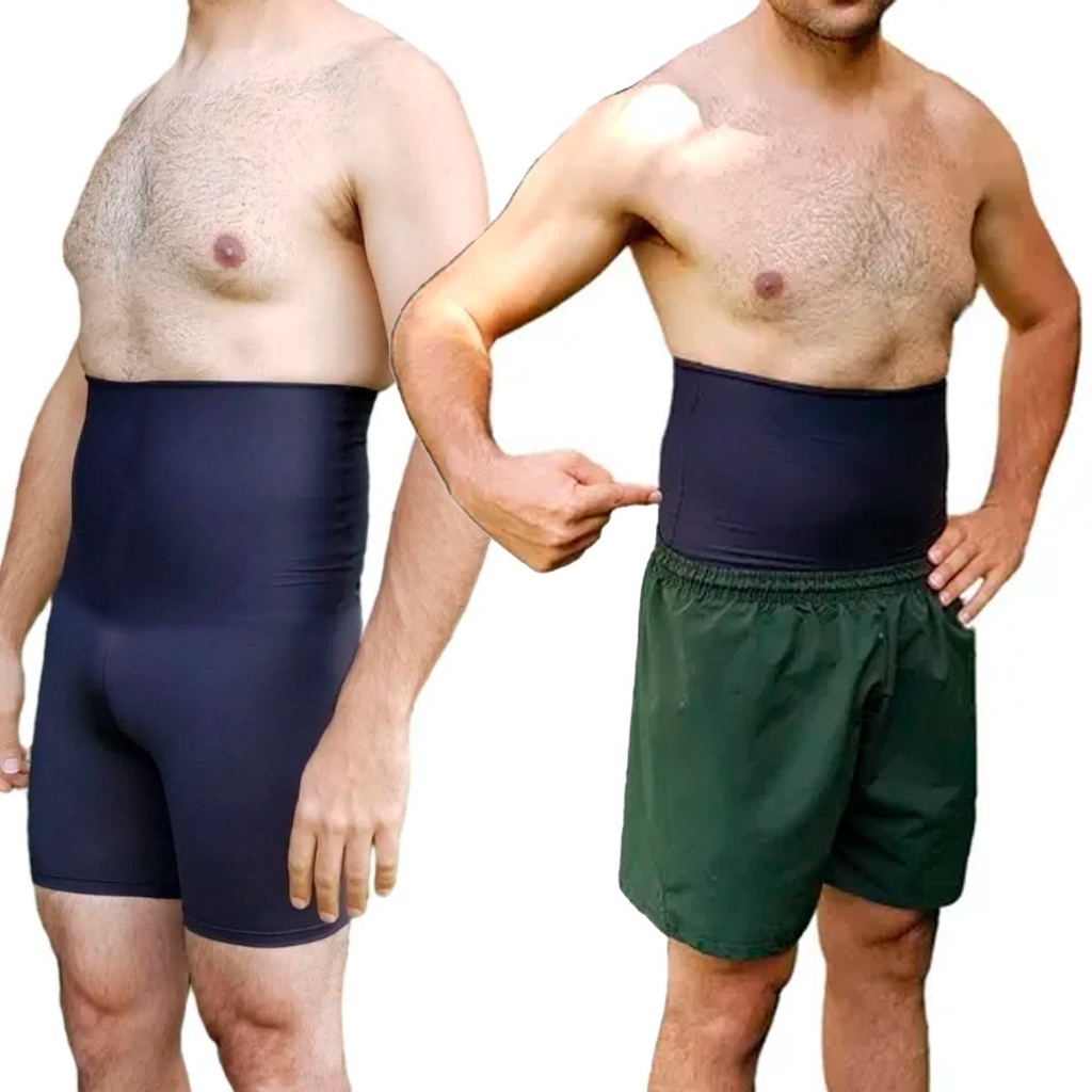 Bermuda Shorts Modelador Masculino Reduz Medida Da Barriga | Shopee Brasil