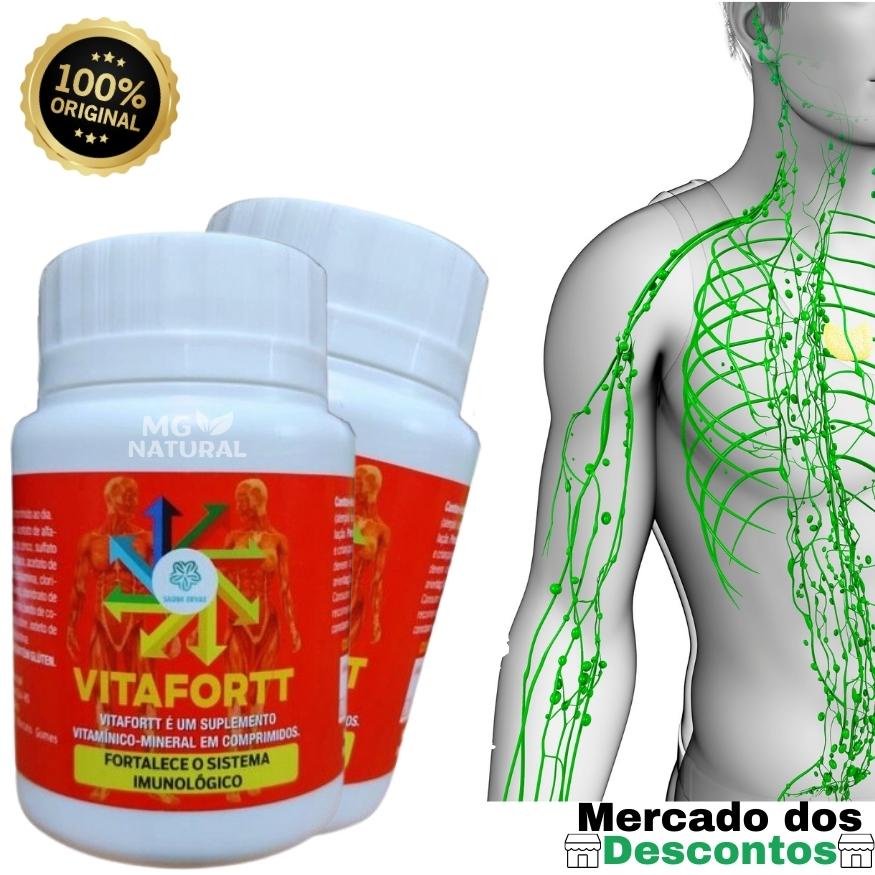 Vitafortt 30 Cápsulas 500mg Suplemento Alimentar Natural - Fortificante ...