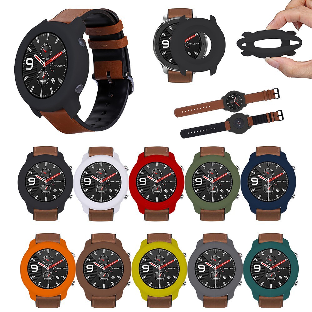 Ready Stock 】 JiaNuo Para Huami Amazfit GTR 47mm Capa De Silicone Macia ...
