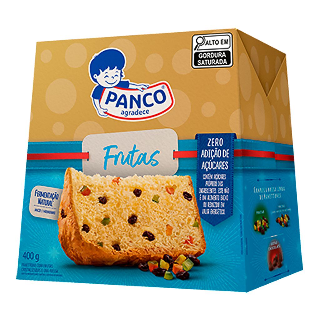 Panettone zero adição de açúcares 400 g - Panco | Shopee Brasil