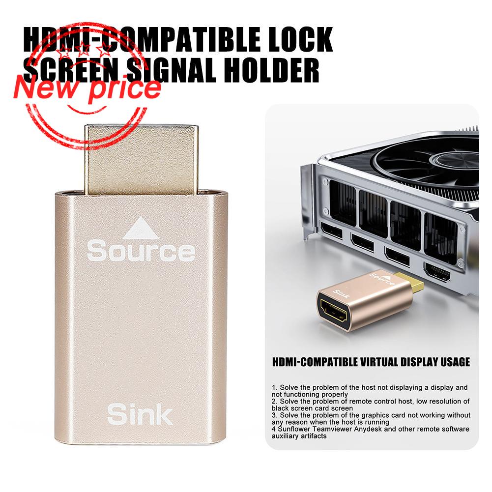 Tela HDMI Lock Screen Treasure 4kHDMI Graphics EDID Dispositivo Virtual ...