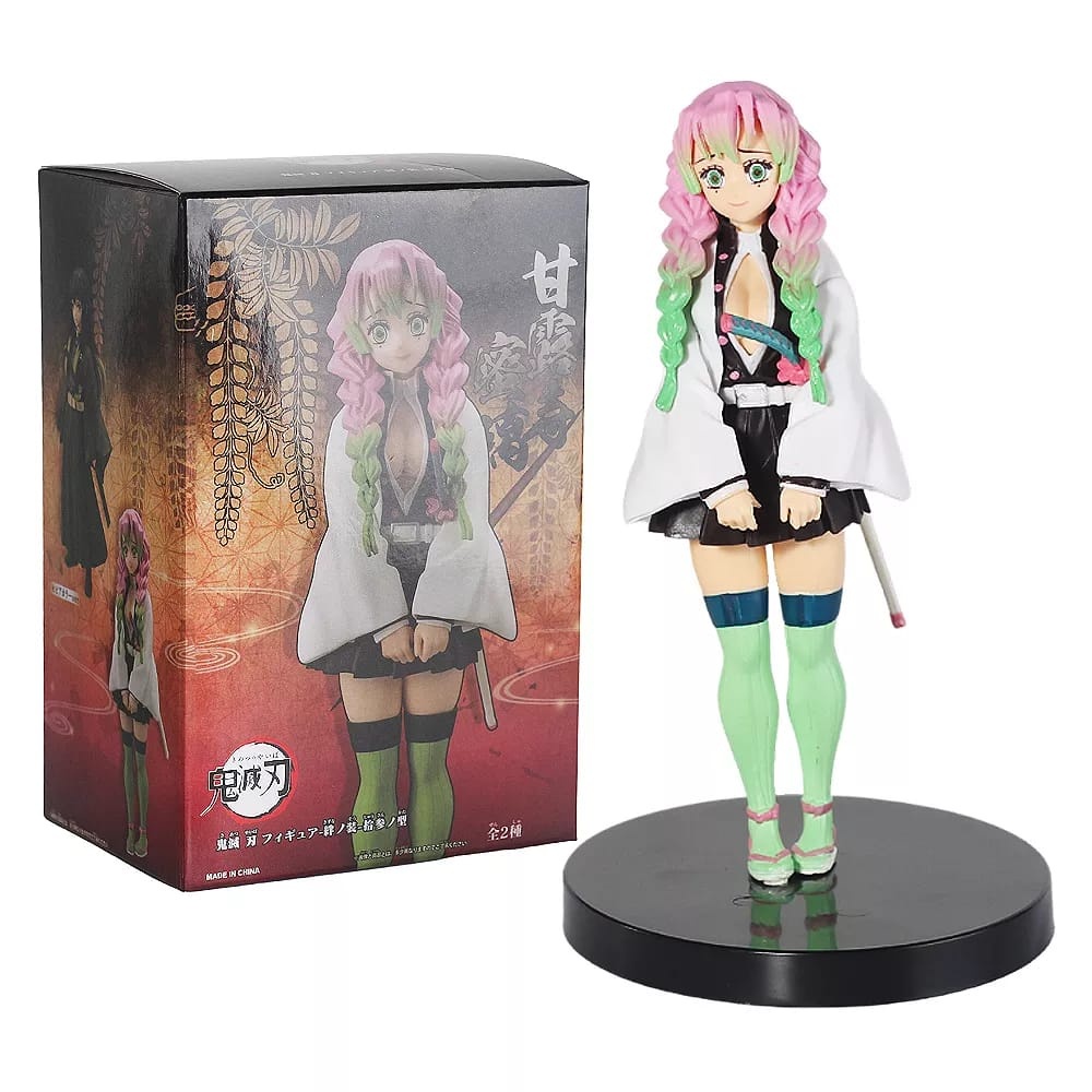 Boneco Mitsuri Kanroji com caixa Action Figure Colecionável Kimetsu No ...