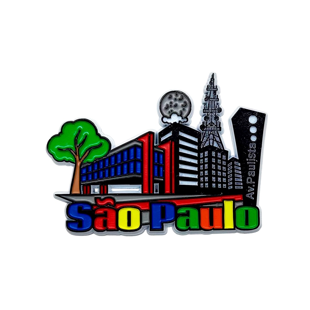 Imã Museu MASP São Paulo Emborrachadov Turístico De Geladeira ...