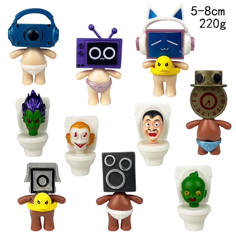 Baby Figure Skibidi Toilet Q Edition Cameraman Lovely Spoofing Dolls ...