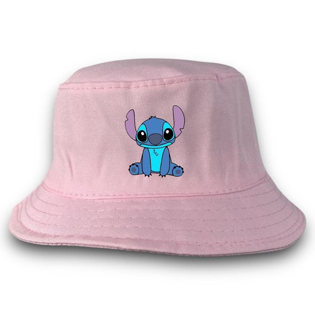 Chapéu Bucket Hat Unissex Lilo Stitch Sentado Curioso | Shopee Brasil