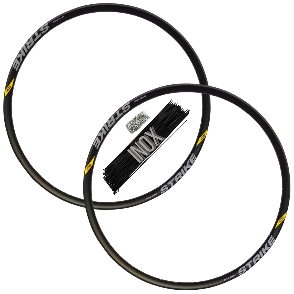 Kit Aro 29 Roda Vzan Strike Pro Tubeless Bike Mtb Com Raios Inox e ...